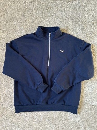 Navy Blue Alo Quarter zip | eBay