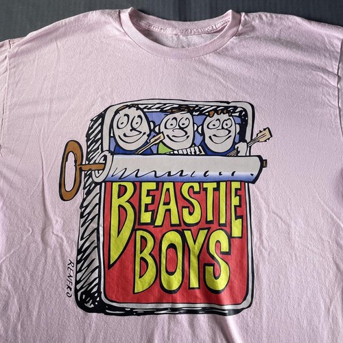 Beastie Boys Shirt Mens Large Pink Band Tee T-Shirt Graphic Rap Hip Hop ...