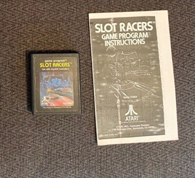 Slot Racers Atari 2600 videogame cartridge game manual TESTED VCS ...