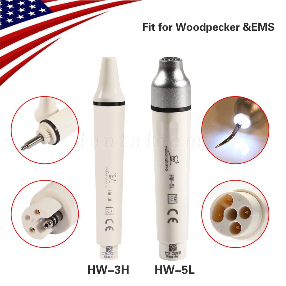 Ultrasonic Piezo Dental Scaler Handpiece LED light F/ EMS/WOODPECKER ...