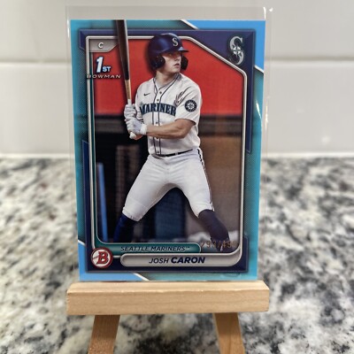 2024 Bowman Draft BD-155 JOSH CARON Mariners Sky Blue 293 /499 1st ...