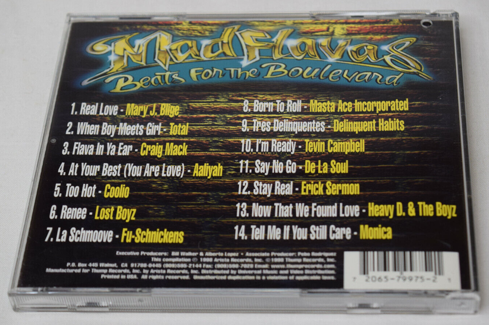 MAD FLAVAS: BEATS FOR THE BOULEVARD 1 / VARIOUS Artists 1998 LN ...