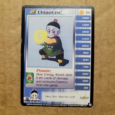 Dragon Ball Z DBZ LIMITED Chiaotzu 105 Personality Saiyan Saga Score ...