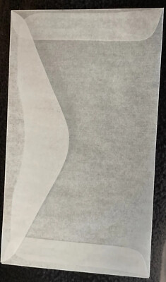 #3 Glassine stamp Envelopes 2 ½ " x 4¼" Cenveo storage 10 Wax Envelopes ...