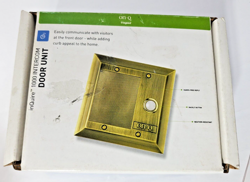 Legrand On-Q / GreyFox F7596-WH Intercom Door Unit (White) OPEN BOX ...