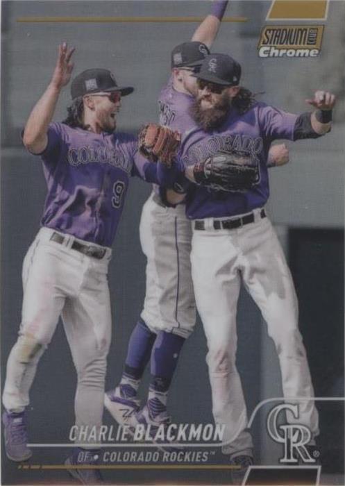 2022 Topps Stadium Club Chrome - Charlie Blackmon #168 Gold Refractor ...
