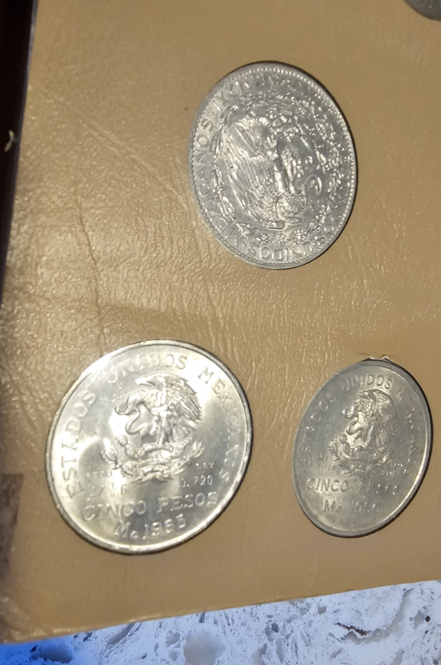 99% Complete Mexico Type Set Dansco #7220 (67 Coins) including ...