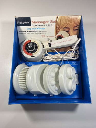 Vintage Pollenex Deep Heat Massager Electric Muscle Scalp HM10 Complete ...