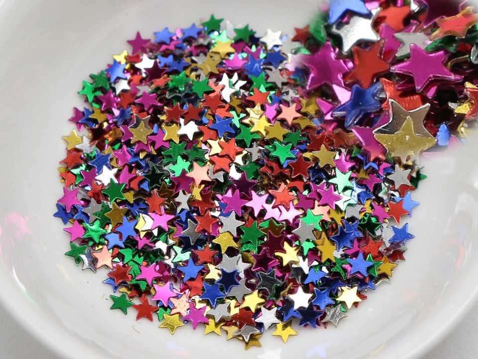 30Gram Mixed Color Metallic Star Sequins Loose Tiny 4mm Nail Art ...