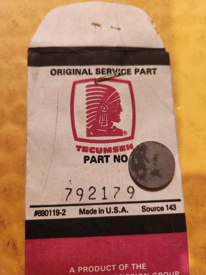 NOS GENUINE OEM NLA TECUMSEH PEERLESS 792179 DISC [4646E] | eBay