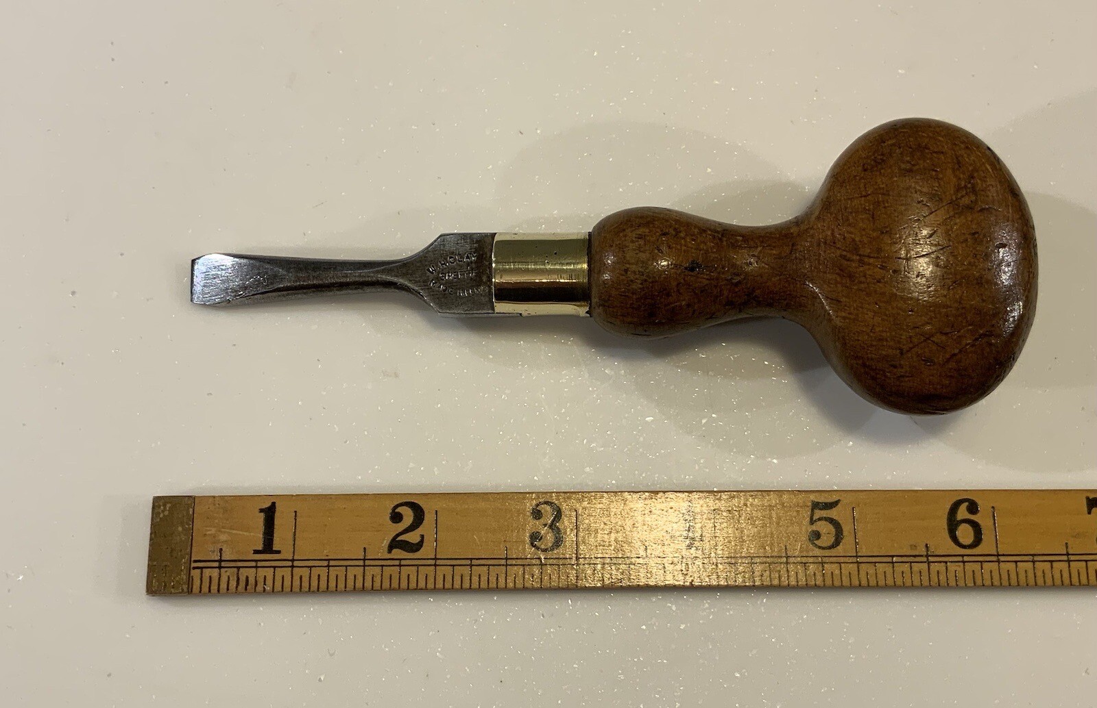 VINTAGE W.H.CLAY SHEFFIELD STUBBY SCREWDRIVER WITH BEECH HANDLE | eBay