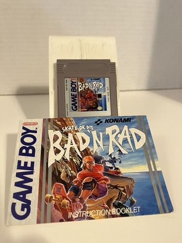 Skate or Die: Bad 'N Rad (Nintendo Game Boy, 1990) Manual Tested ...