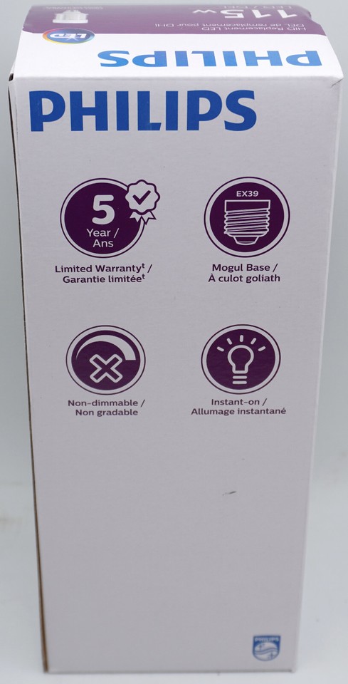 Philips Corn Cob LED 115W HID High Bay Retrofit Lamp Ballast Bypass ...