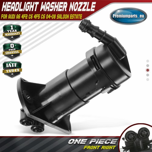 New Headlight Washer Nozzle Right Driver Side for Audi A6 C6 2004-2008 ...