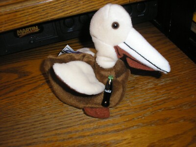 NICE Clean Vintage 1998 Coca Cola Coke Pelican Stuffed Wild Bird Free ...