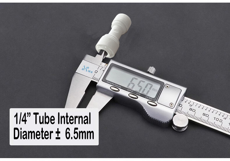 100 Pc Water Filter Connector Fitting Quick Connect Thread Push In 1/4 ...