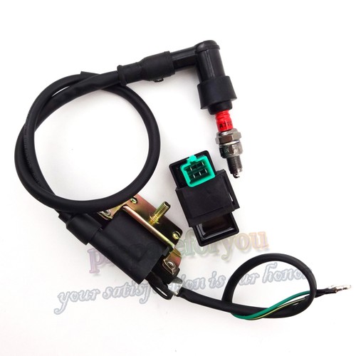 ATV Quad Ignition Coil CDI Spark Plug For Pit Dirt Bike 50 70 90cc ...