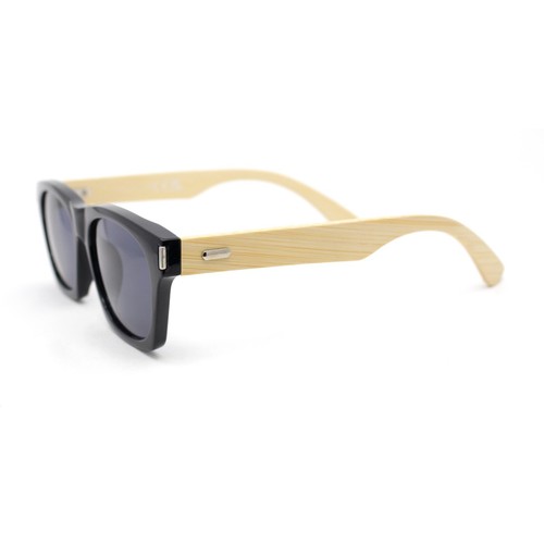 Bamboo Arm Retro Hipster Horn Rim Gentlemans Sunglasses | eBay