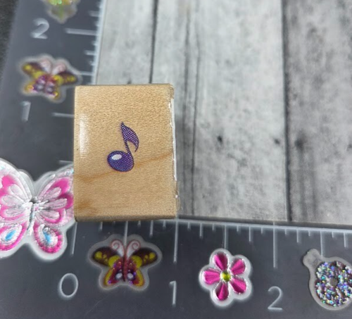 Stampendous Single Music Note AA024 Rubber Stamp Wood #O37 | eBay