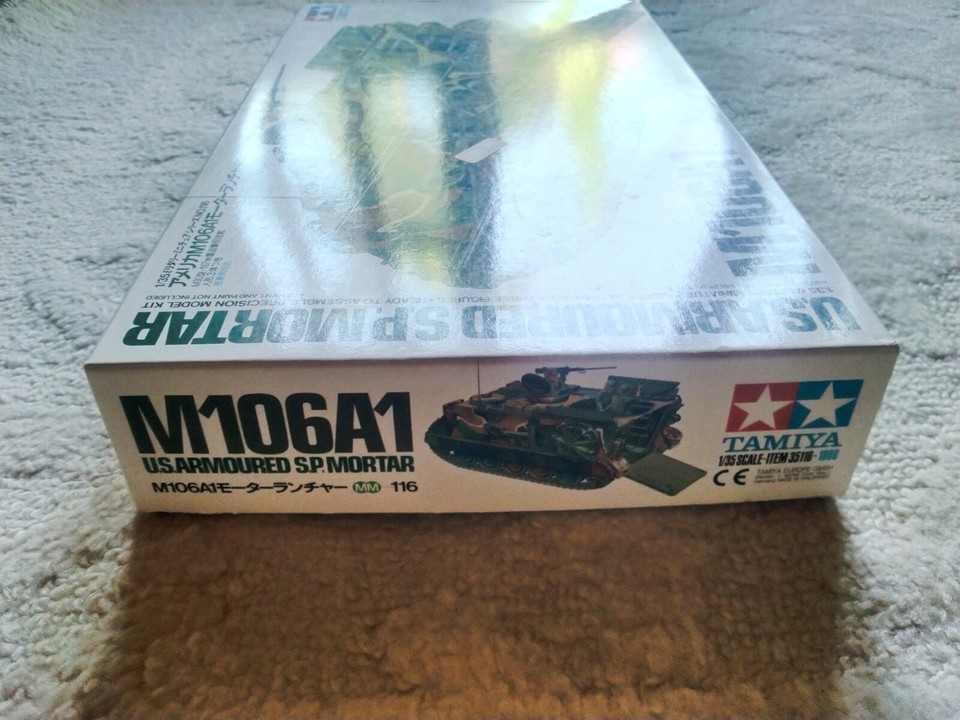 Rare Vintage Model Tamiya Kit, M 106 A1 U.S. Armoured S.P. Mortar , 1/ ...