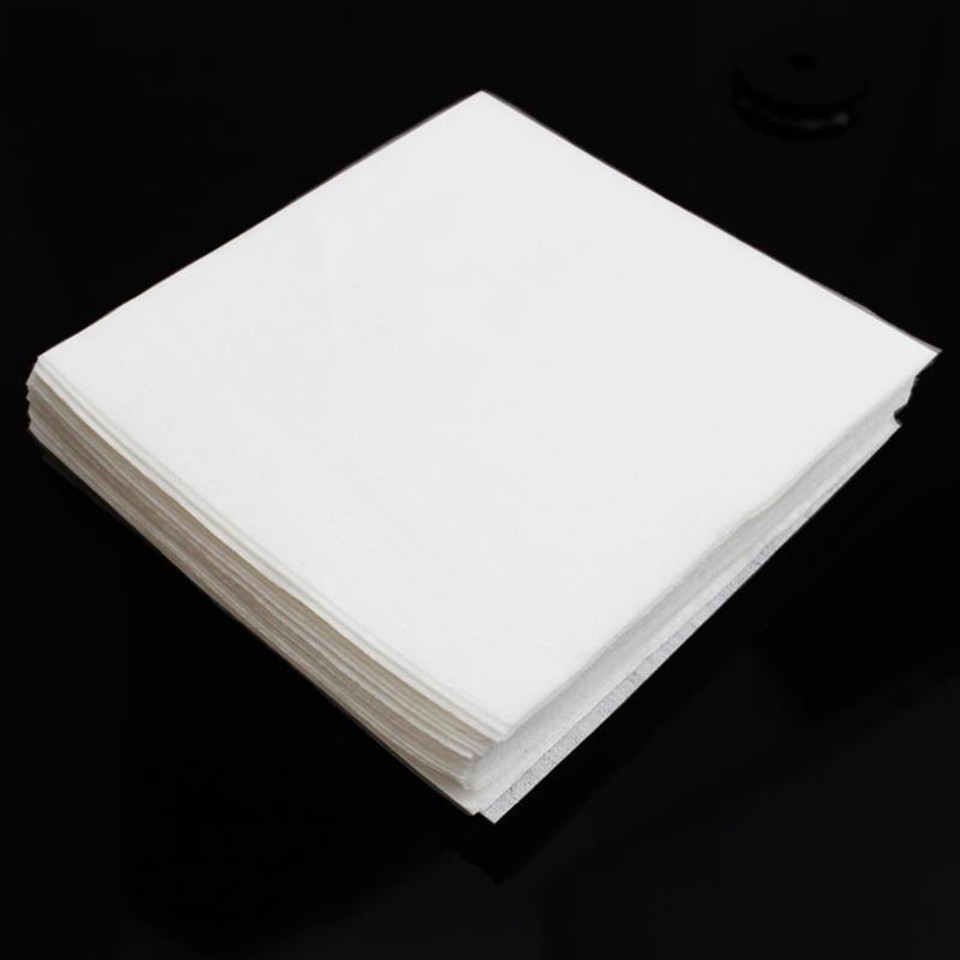100Pcs White Low Dust Antistatic Dust Free Clean Paper Fiber Optic ...