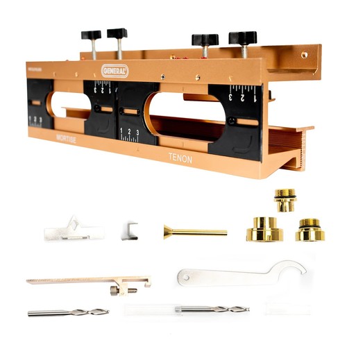 Mortise and Tenon Jig - Drill Template Set with Hollow Chisel Bit ...