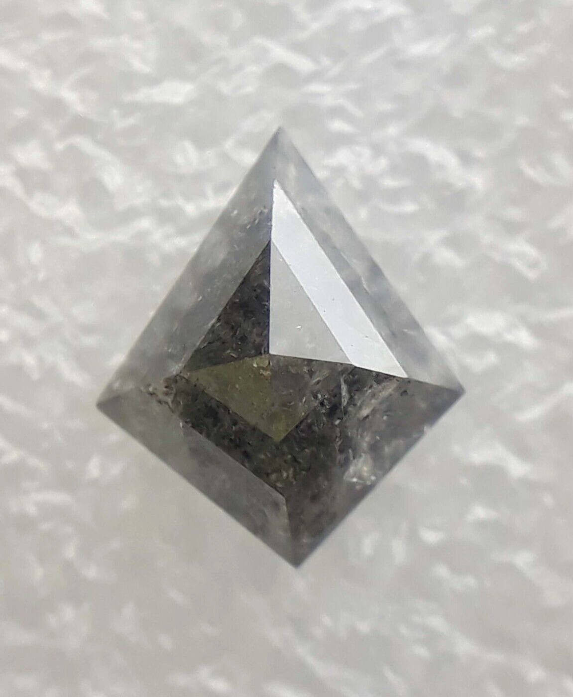 0.75 Ct, Natural Salt and Pepper Loose Diamond.Kite Shape Rustic ...