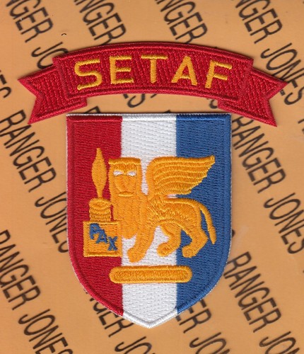 US Army Southern European Task Force SETAF ~3.5" uniform patch tab c/e ...