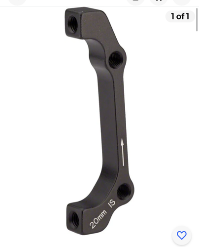 2 PACK Avid/ SRAM 20mm IS Disc Brake Adaptor 180mm Front and 160mm Rear ...