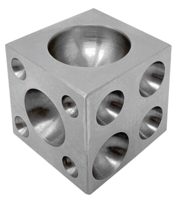 Steel Doming Block 1.5" x 1.5" x 1.5" Dapping Jewelry Making Metal ...