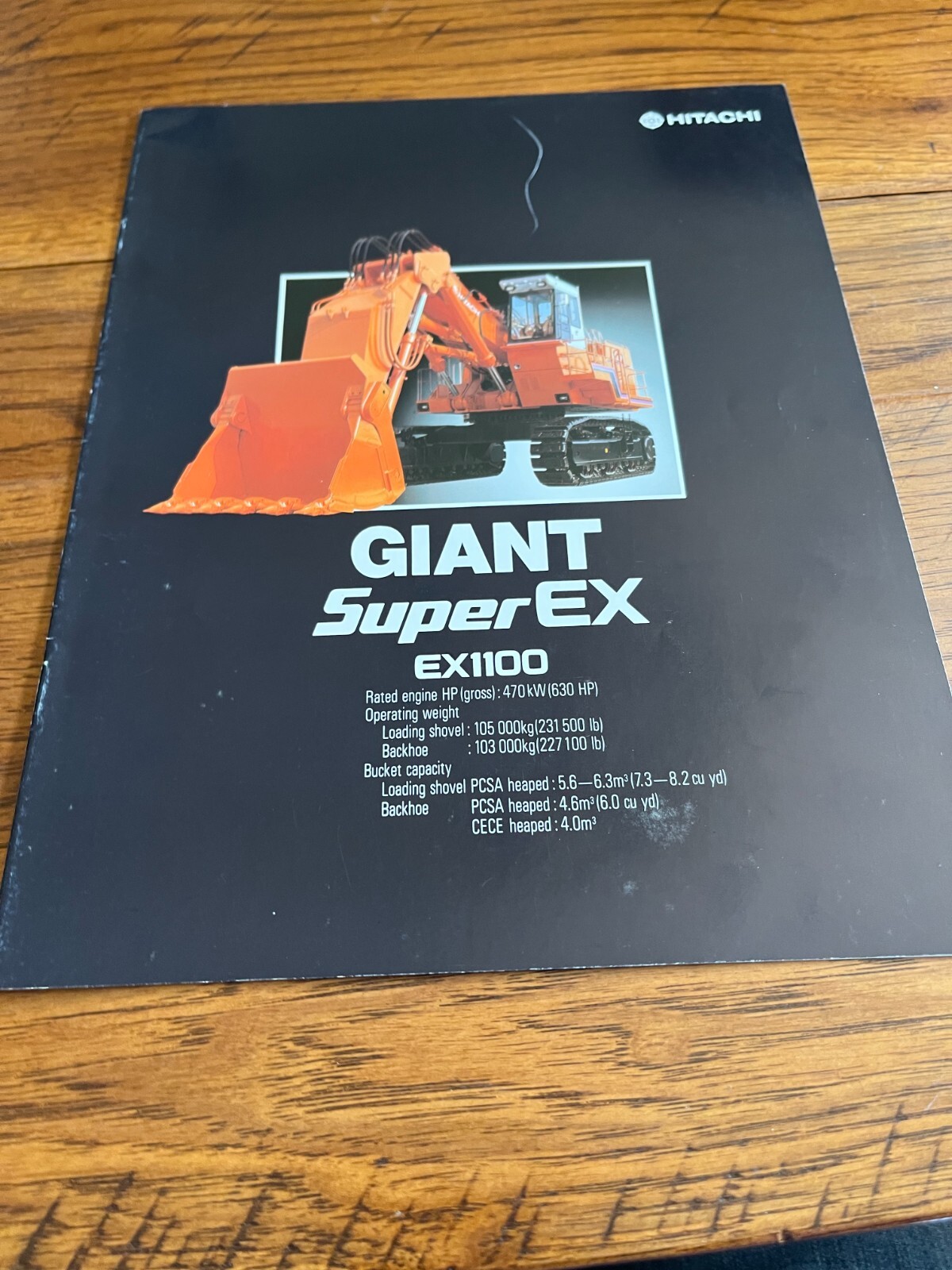 Hitachi Giant Super EX1100 Excavator Brochure FCCA | eBay