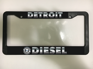 DETROIT DIESEL POWER TRUCK ENGINE FORD CHEVY RAM Black License Plate ...