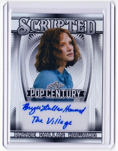 Bryce Dallas Howard 2025 Leaf Pop Century Autograph Card /25 !! The ...