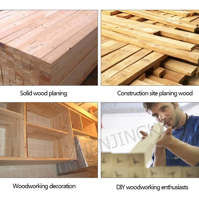 Woodworking Planer 1850W Single-Sided Electric Wood Planer Home High ...