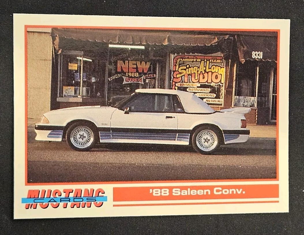 CARROLL SHELBY MUSTANG CARDS SERIES 1 - '88 SALEEN CONV. CARD #65 | eBay