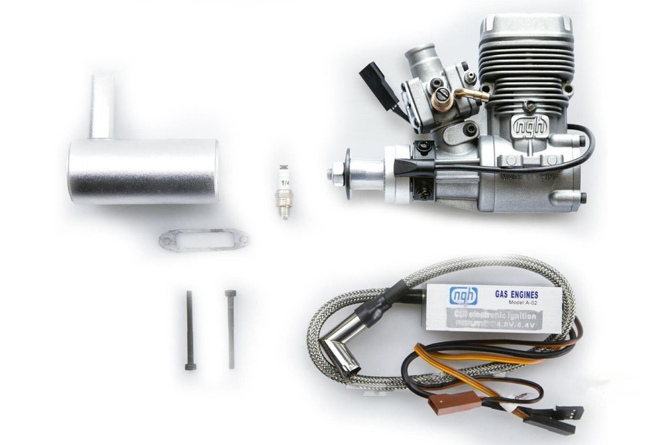 Gas Engine NGH GT9 Pro 9cc 2-Stroke Engine with NGH ignition system ...