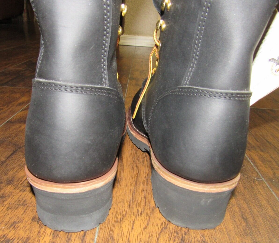Georgia Boot Steel Toe Logger Work Boots Mens Size 9m Black Leather ...