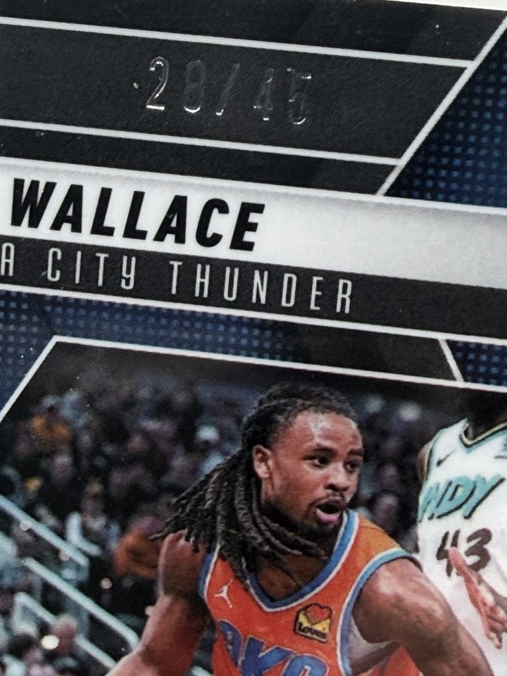 2024-25 Panini Mosaic Cason Wallace Choice Blue /45 #49 OKC Thunder | eBay