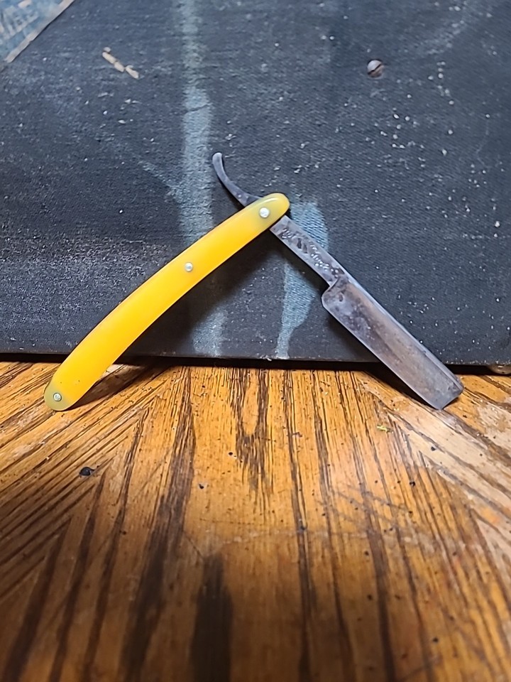 Dubl Duck DWARF Straight Razor PearlDuck Solingen Germany Barber ...