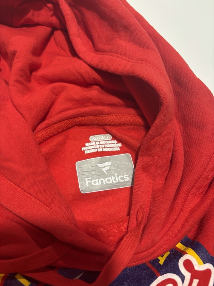 Indiana Fever Red Fanatics Logo Pullover Hoodie Women's NWOT XL Caitlyn ...