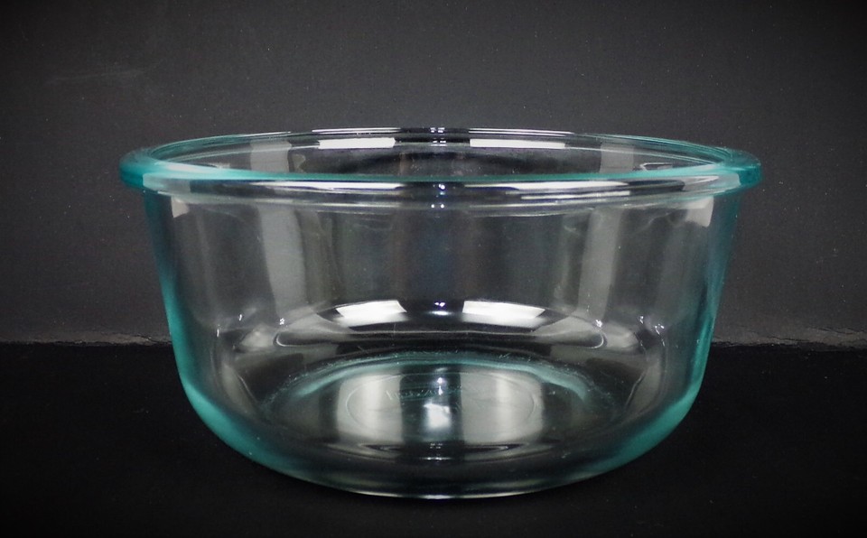 Set of 3 PYREX Clear Blue Tint Storage Bowls #7200, 7201, 7201R + free ...