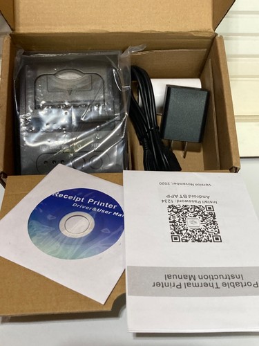 NETUM NT1809DD Bluetooth Receipt Printer, Portable 58mm Mini Thermal ...