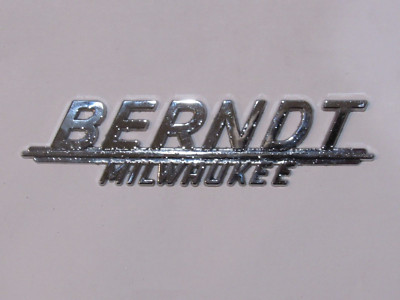 Vintage Berndt Buick Opel Milwaukee Wisconsin Metal Dealer Badge Emblem ...