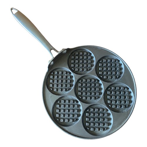 Nordic Ware Mini Waffle Pan Skillet Cast Aluminum Nonstick Finish | eBay
