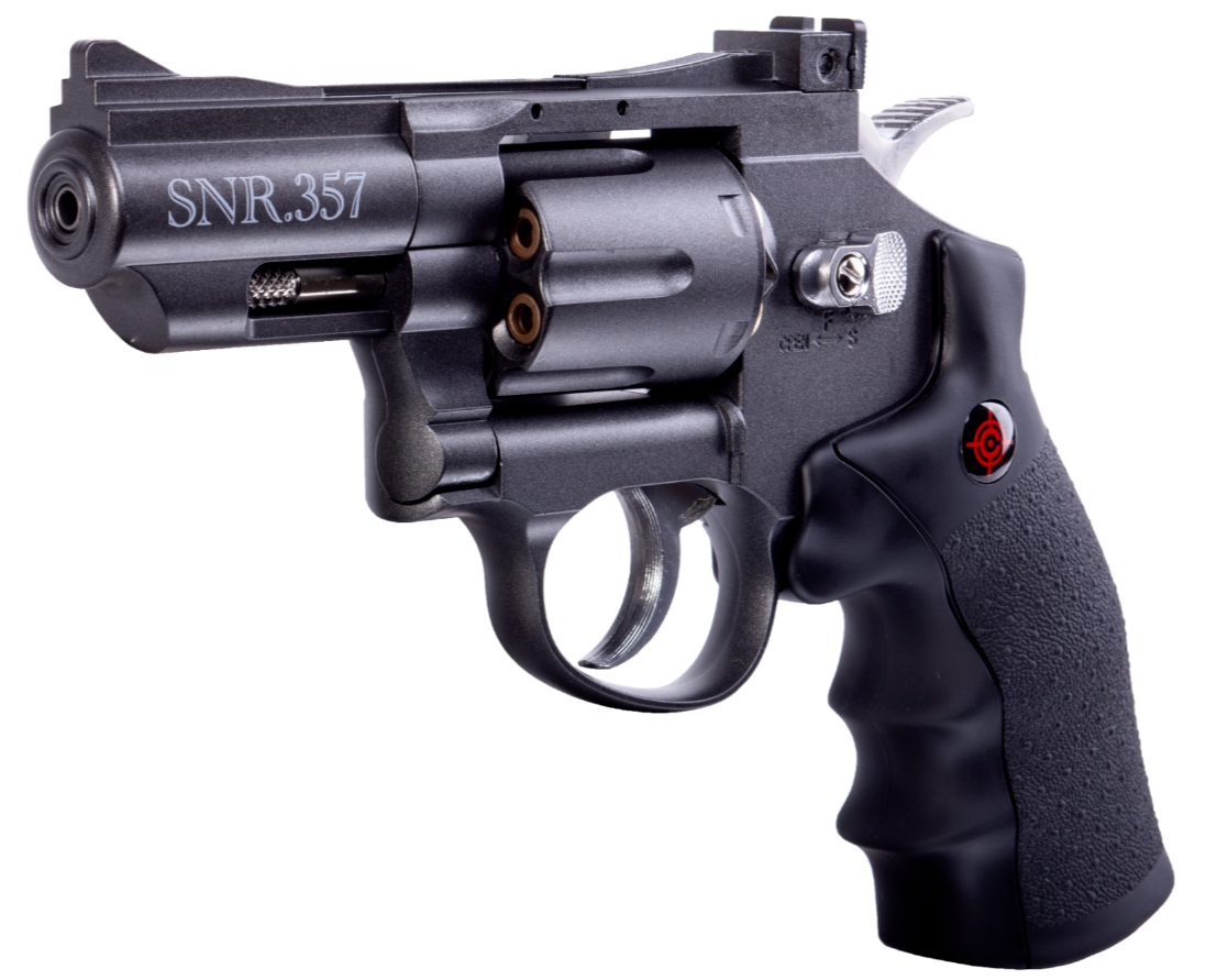 Crosman CO2 Double Action Full Metal Revolver Air Pistol BB & Pellet ...