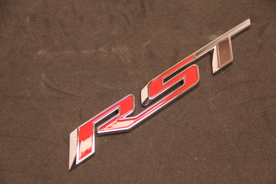 2019-2022 Chevy Silverado Chrome Tailgate "RST" Logo Emblem Badge 4x4 ...