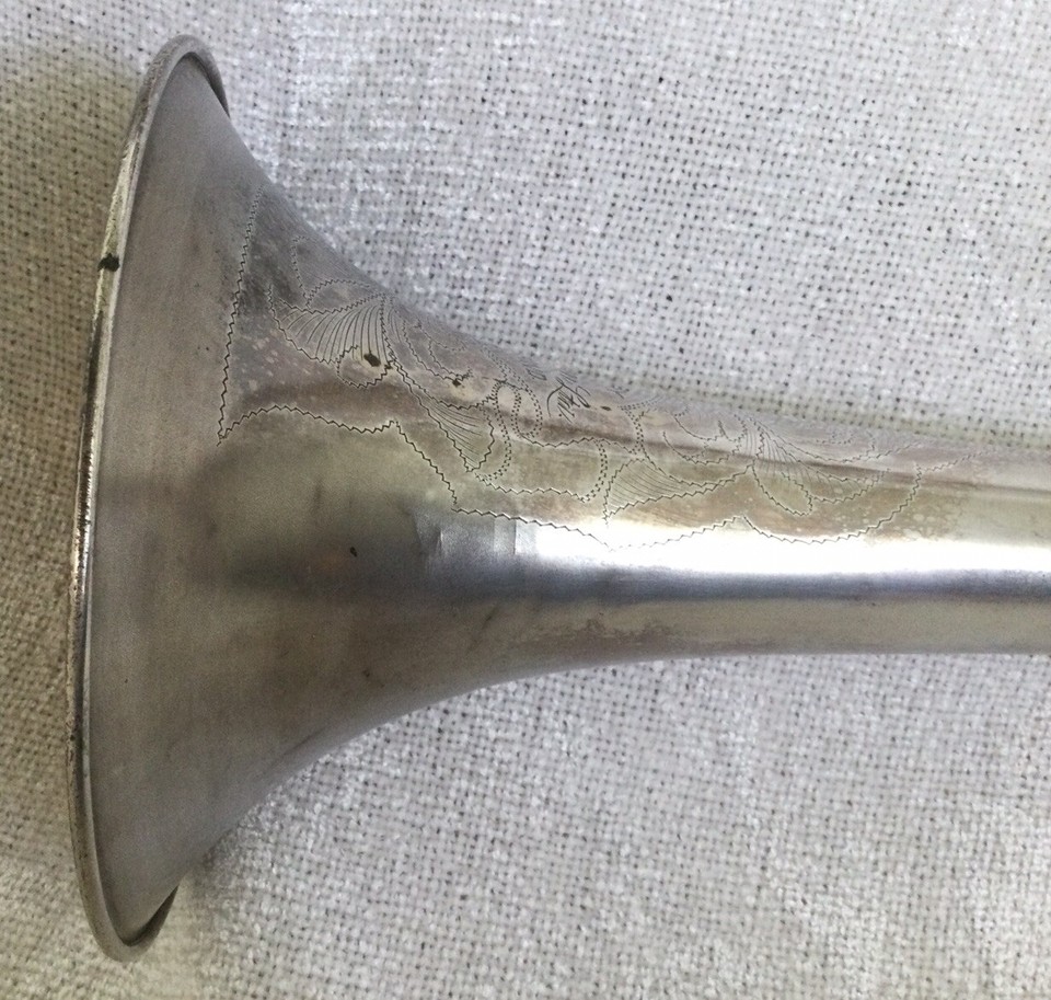 Silver CG Conn LTD Elkhart IND, USA, 4H Tenor Trombone Serial Number ...
