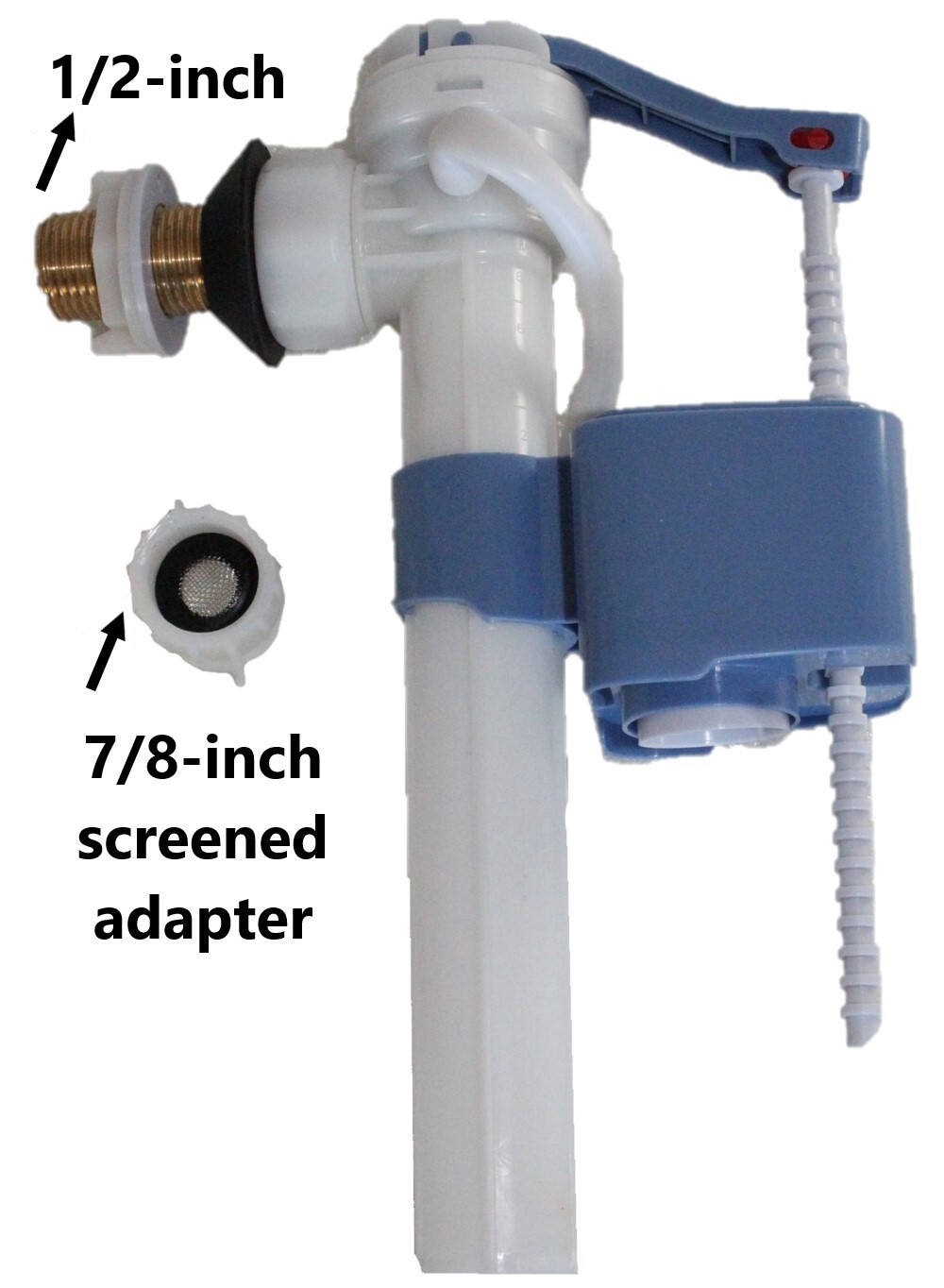 Side Entry Inlet Fill Valve, European Toilets, Outside of Tank water ...