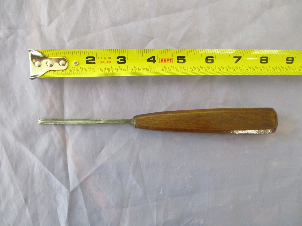 VIN HENRY TAYLOR W ACORN LOGO 3/16" WIDE SPLIT NO 7 STRAIGHT CARVING GOUGE EXCEL | eBay