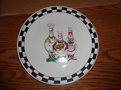 Trisa - 3 Chubby / Fat Chefs - Dinner Plate - 10" | eBay